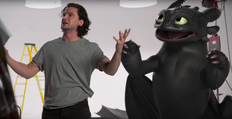 Näin Kit Harington ja Toothless koe-esiintyvät tulevaa Näin koulutat ...
