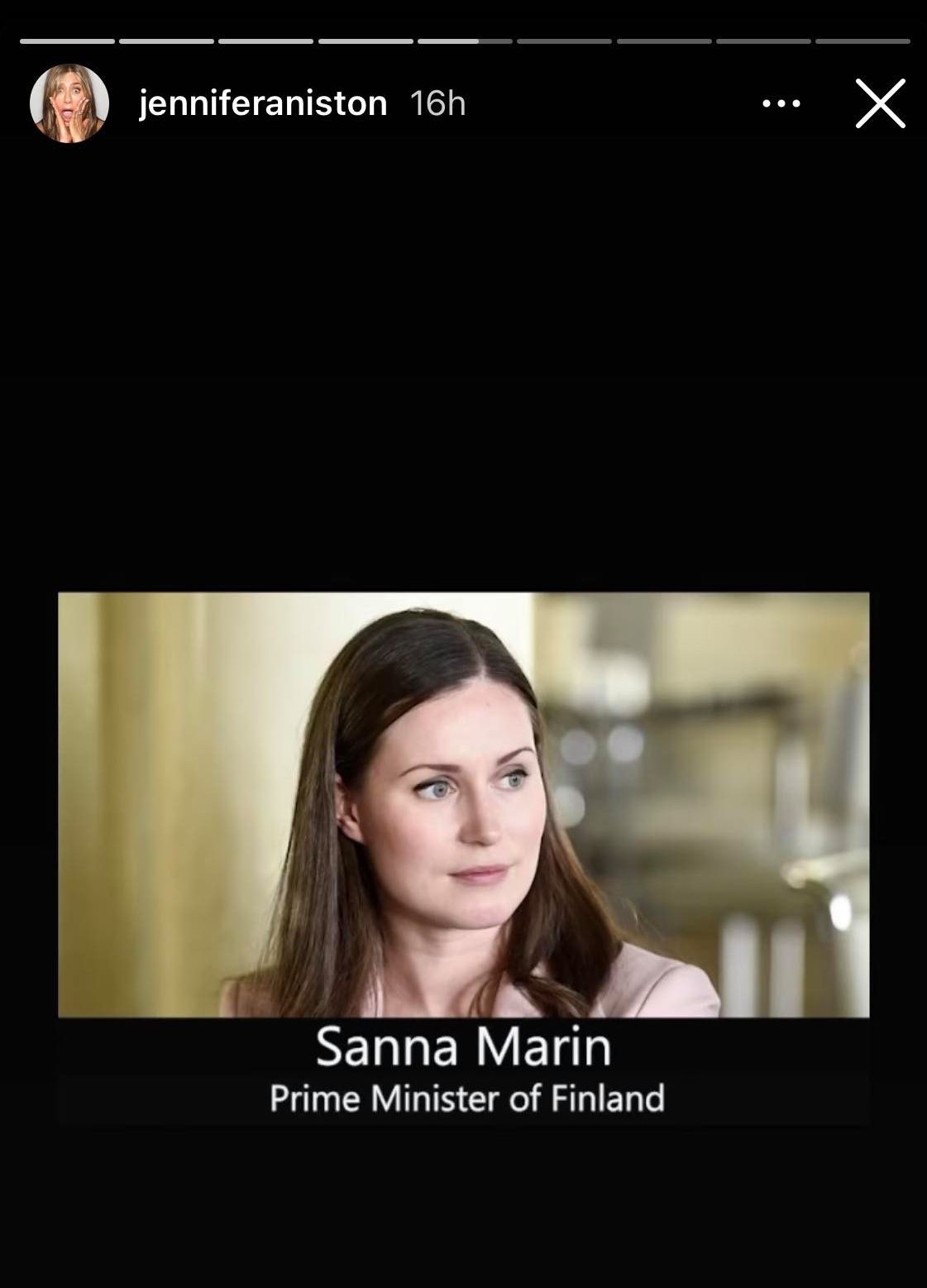 Jennifer Aniston nosti pääministeri Sanna Marinin esiin omalla ...